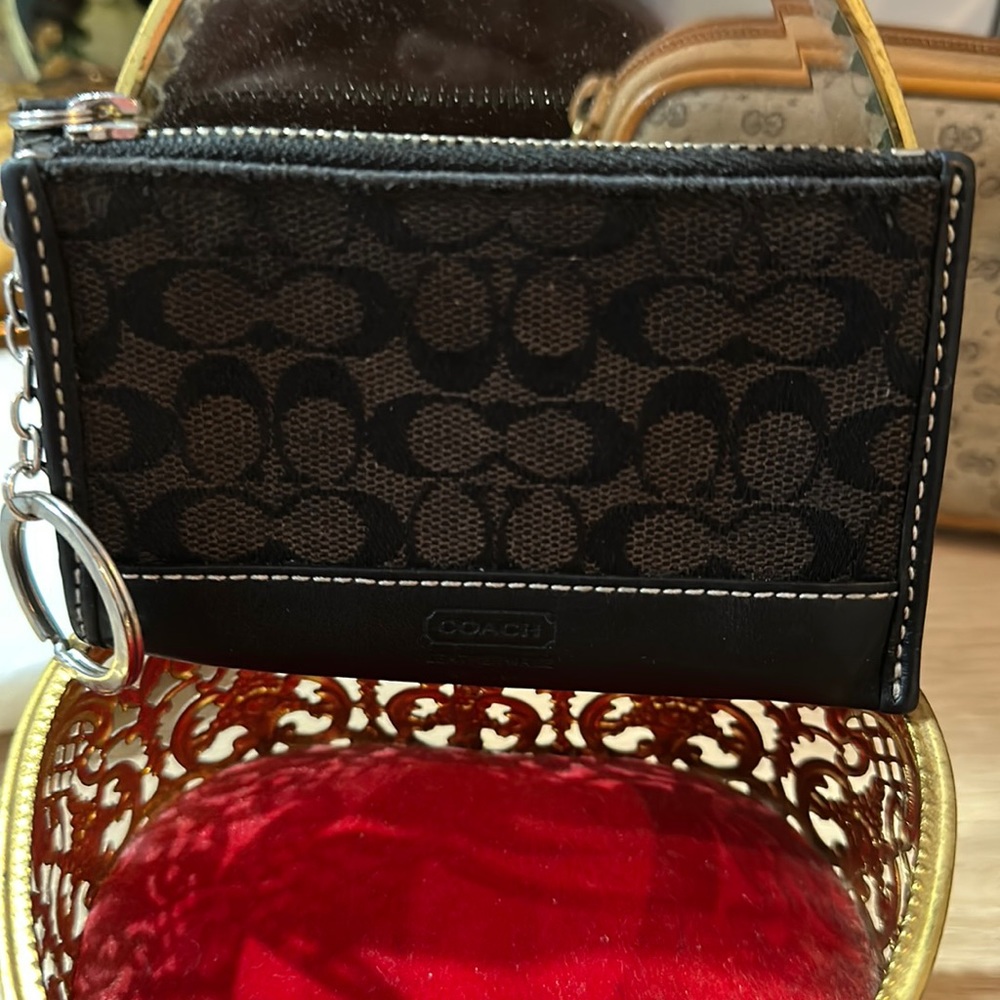 Vintage Coach Leatherware Signature Canvas And Leathe… - Gem